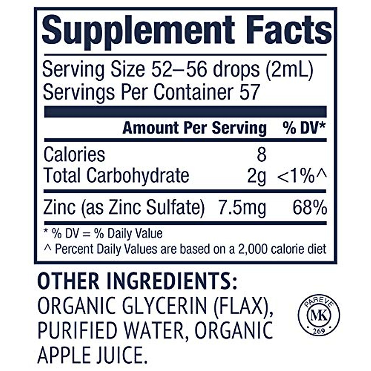 Vimergy Organic Liquid Zinc, 57 Servings – Alcohol Free Zinc Sulfate – Supports Immune Health & Metabolism – Antioxidant – Gluten-Free, Non-GMO, Kosher, Vegan & Paleo Friendly (115 ml)