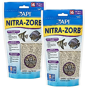 API NITRA-ZORB SIZE 6 Aquarium Canister Filter Filtration Pouch 1-Count Bag (2-pack)