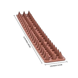 20 Pack 20 Ft Bird Spikes Defender Cats Scare Spikes, Critters Deterrent & Control Anti-Climbing Protect Fence Walls, Railing, Walls and Roof