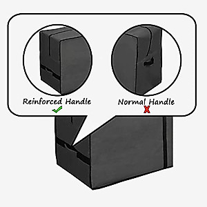 Christmas Tree Storage Bag, Waterproof Christmas Tree Storage, Fits Up to 7.5 ft Tall Artificial Disassembled Trees,Extra Large Heavy Duty Storage Container with Handles   (Grey, 47"x15"x20)