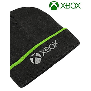 XBOX Beanie Hat for Kids & Teens Charcoal Woolly Cap Gamer Gift