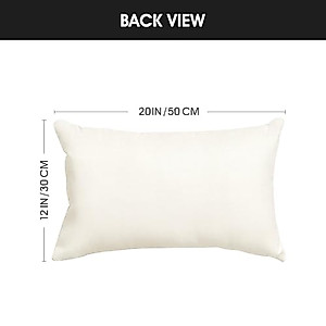 ADFLOOD Christmas Pillow Covers 12X20 Joy Christmas Garland Decorative Throw Pillows Decoration Holiday Party Red Cushion Case for Home Couch Sofa