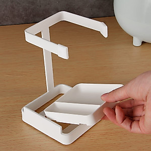 Pot Lid Holder and Spoon Stand Holder for Countertop,Pot Cover Organizer ,Spoon Rest Keep Your Kitchen Countertop Clean-Works