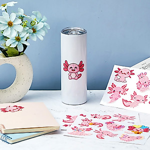 24 Pcs Axolotl 5d DIY Diamond Painting Sticker Creative Diamond Sticker Kids Diamond Painting Kits Resin Rhinestone Gem Art Kits for Kids Adult Activity New Year Party Gifts