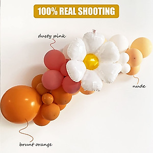 102Pcs Burnt Orange Balloons Garland Dark Orange Balloon Arch Kit Different Sizes 18 12 10 5 Inch Matte Latex Ballons For Thanksgiving Boho Baby Shower Harvest Halloween Fall Party Decorations