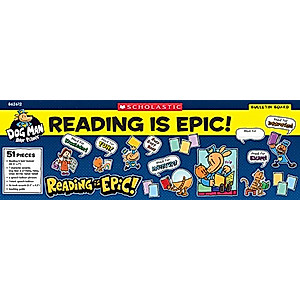 Dog Man Reading is Epic! Bulletin Board