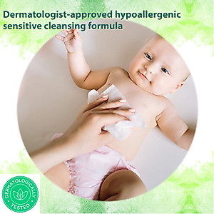 WipEssentials Baby Wipes unscented (for Sensitive Skin) 960 Count - 12 Pack of 80 Count