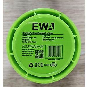 EWA A119 Mini Bluetooth Speaker with Lanyard, Small Speaker with Bass Radiator, IPX7 Waterproof, Tiny but Powerful, Cute Metal Wireless Portable Speaker (Rose-Gold)