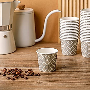 100 Count 3 oz Disposable Coffee Cups Disposable Espresso Cups Small Paper Cups 3 oz Cups for Coffee Tea Cocoa Juice Mini Disposable Paper Cups for Cafes Offices and Home