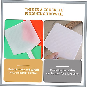 2pcs Plastering Cement Trowel Plastic Finishing Trowel Finishing Trowel for Cement Hand Trowel for Brick Plastic Trowel Finishing Trowel for Concrete Plastic Trowel