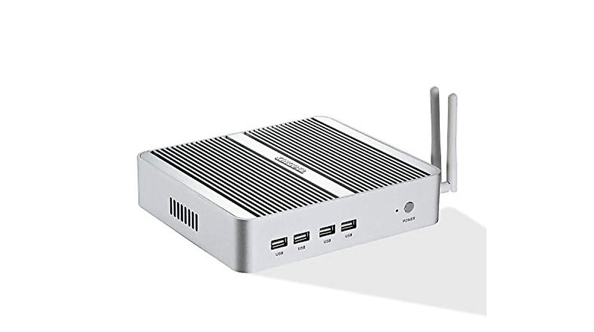 KINGDEL Fanless Mini Desktop PC - i3, 16GB RAM, 256GB SSD