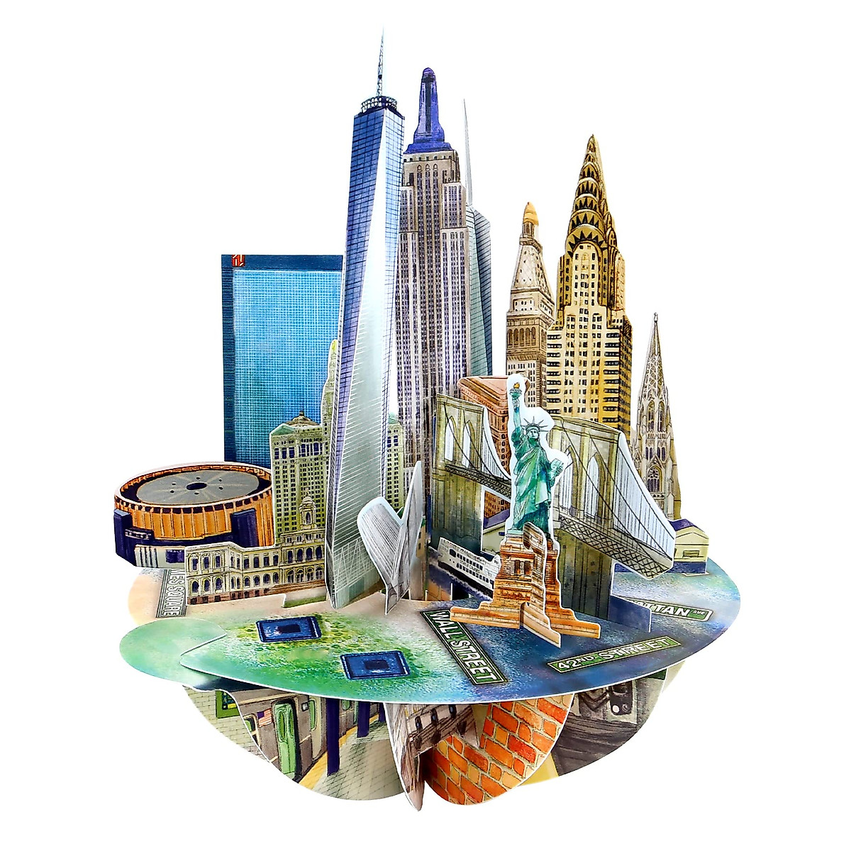 SANTORO Pirouette, 3D Pop Up Greeting Card, Birthday Card - New York City - For Him, For Her, Birthday, Thank You, Travel