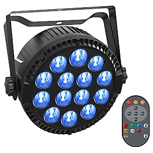 Stage Lights, 4 Pack U`King LED Par Lights RGBW DJ Stage Lighting 14x6W Uplights for Events by Sound Activated and DMX Control for Wedding Church Live Show Disco Halloween Christmas Parties