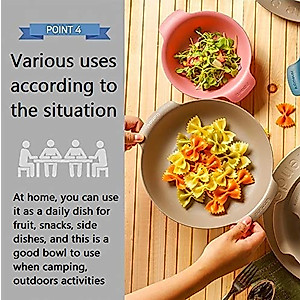 Nineware Friends Pasta Bowl 2p Set, Ivory+Gray 2p 1 Set, Dish Washer, Microwave Available, BPA Free, Stylish Color