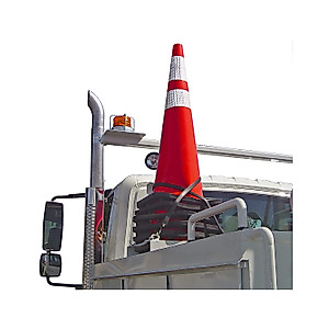 Buyers Products TCH10H Traffic Cone Holder for Truck, With Pre-Drilled Mounting Plate For Easy Installation On Any Flat Surface, Corrosion Resistant Black Powdercoat