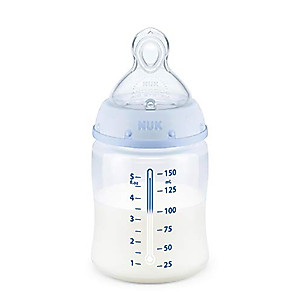 NUK Smooth Flow Anti Colic Baby Bottle, Elephant, 5 Ounce (3 Pack)