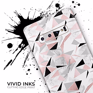 DesignSkinz Karamfila Marble & Rose Gold v7 Protective Vinyl Decal Wrap Skin Cover Compatible with The Samsung Galaxy S20 (Screen Trim & Back Glass Skin)