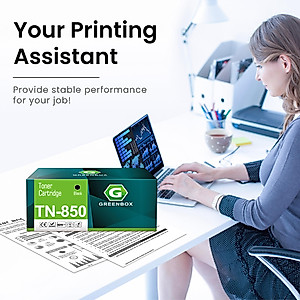 GREENBOX Compatible Toner Cartridge Replacement for Brother TN850 TN-850 TN-820 TN820 for Brother DCP-L5500DN DCP-L5600DN MFC-L5700DW HL-L5000D MFC-L5800DW MFC-L5850DW HL-L5100DN Printer (4 Black)