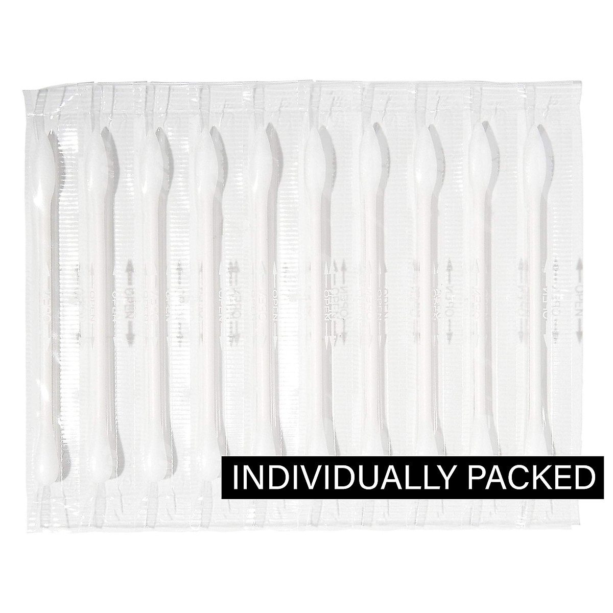 Pointed Q Tips Qtip Bleeker and Röwe Individually Wrapped Cotton Swabs 180 Count - Chlorine & Oil Free - Recyclable & Biodegreadable - Perfect for Travel Makeup