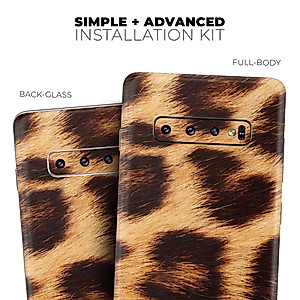 DesignSkinz Real Cheetah Print Protective Vinyl Decal Wrap Skin Cover Compatible with The Samsung Galaxy S20 (Screen Trim & Back Glass Skin)