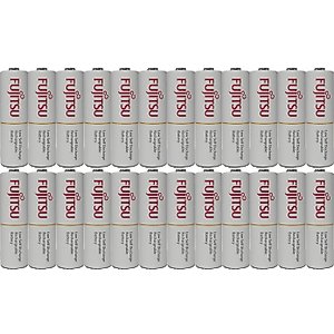 Fujitsu 100 Ready-to-use HR3UTC AA Rechargeable Batteries NiMH 1.2V Min. 1900mAh Made in Japan