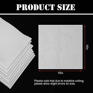 DIICCYO 100Pcs Precut Charm Packs Cotton Fabric Squares 10x10 Inches, White Cotton Fabric Squares Cotton Solid Colors Fabric, Pre-Cut Fat Quarter Quilting Fabric Bundles for DIY Beginners Sewing Craft