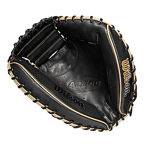 WILSON 2023 A2000® 1790SS 34” Baseball Catcher’s Mitt - Right Hand Throw, Blonde/Black