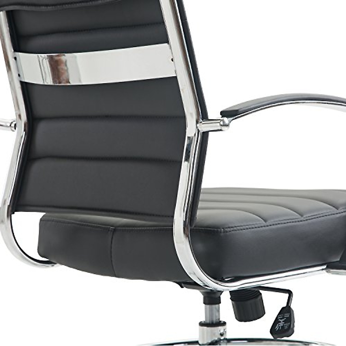 EdgeMod Tremaine Drafting Chair in Vegan Leather, Black