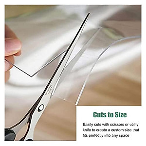 Clear PVC Desk Chair Mat PVC Hardwood Floor Mat Protector,1.5mm Thick, Clear Vinyl Floor Runner Protect Pads/Non Slip Transparent Doormat Protector Chair Mat,85/105/125/145cm Wide for Office & Home (