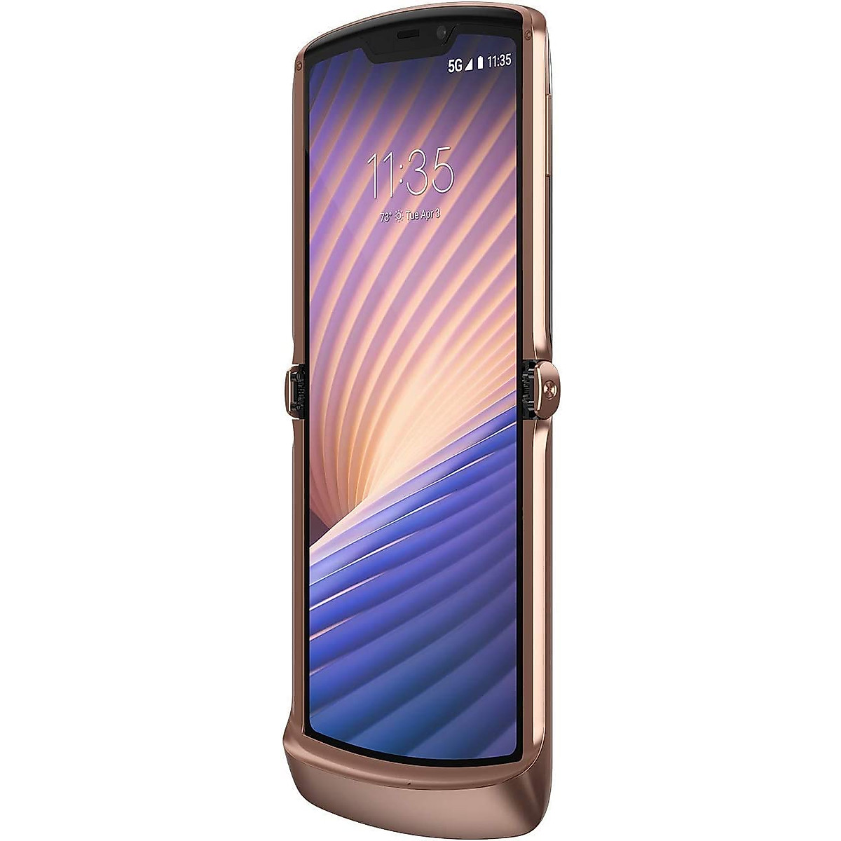 Moto Razr 5G 2020 (256GB, 8GB) 6.2" Flip P-OLED, Snapdragon 765 5G, 2800mAh Battery, 48MP Camera (Fully Unlocked for AT&T, T-Mobile, Verizon, Global) XT2071-2 Gold (Renewed)