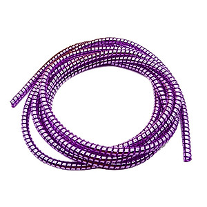 Spring Protection Cover Cable, Colorful Cable Saver Wrap, 1.4M Wire Cord Protector, USB Cable Protector Cable Winder(Purple)