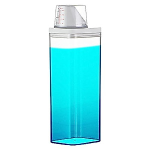 Laundry Detergent Dispenser, Washing Powder Clear Bottles, Laundry Room Washing Powder Bottles, Large Capacity Empty Laundry Refill Bottles, Storage Containers for Soap Detergents Washing Powder