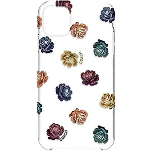 Coach - Dreamy Peony Protective Case for Apple iPhone 11 - Clear/Rainbow/Glitter (Clear/Rainbow/Glitter, iPhone 11)