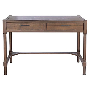 Safavieh Home Collection Filbert Brown 2-Drawer Writing Desk DSK5701C, 0