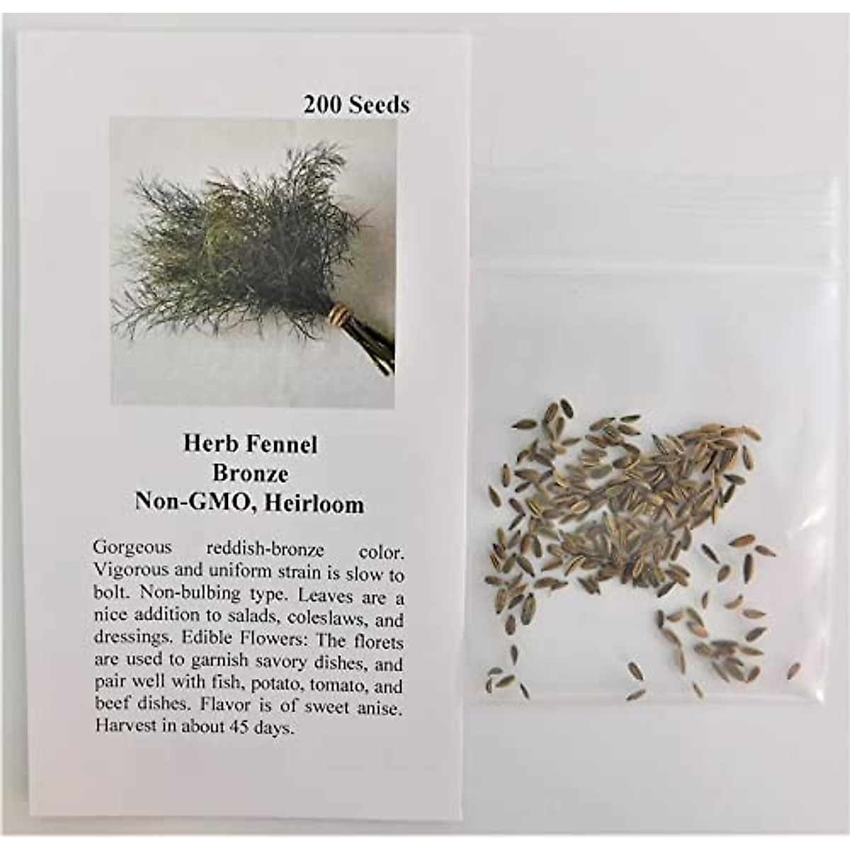 David's Garden Seeds Herb Fennel Bronze 3123 (Bronze) 200 Non-GMO, Heirloom Seeds