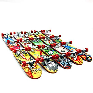 CAOREN Mini Skateboard, 2PCS Finger Board Tech Truck Mini Skateboards Alloy Stent Party Favors Gift