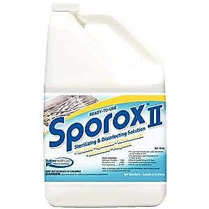 Sultan 75156 Sporox II Sterilizing and Disinfecting Solution, 1 gal Volume