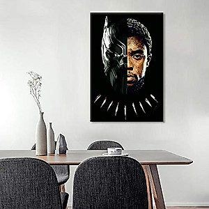 TUMOVO Wall Art Wall Decor for Bedroom Black and White Hero Bathroom Wall Art, Home Decor for Bedroom Canvas Wall Art, Single Panel Wall Art Decor Stretched and Framed Ready to Hang(12" Wx18 H)