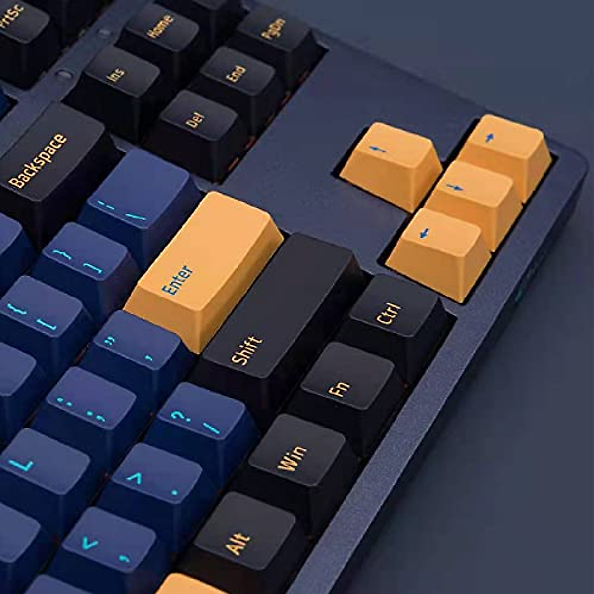 Akko Horizon 3087DS 87-Key TKL Wired Gaming Mechanical Keyboard, Programmable with Cherry Profiled PBT Double Shot Keycaps and N-Key Rollover (Akko Cream Blue Tactile Switch)