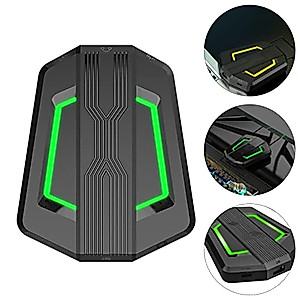 SOLUSTRE Game Controller Adapter Colorful Lighting USB Gaming Mouse Keyboard Adapter