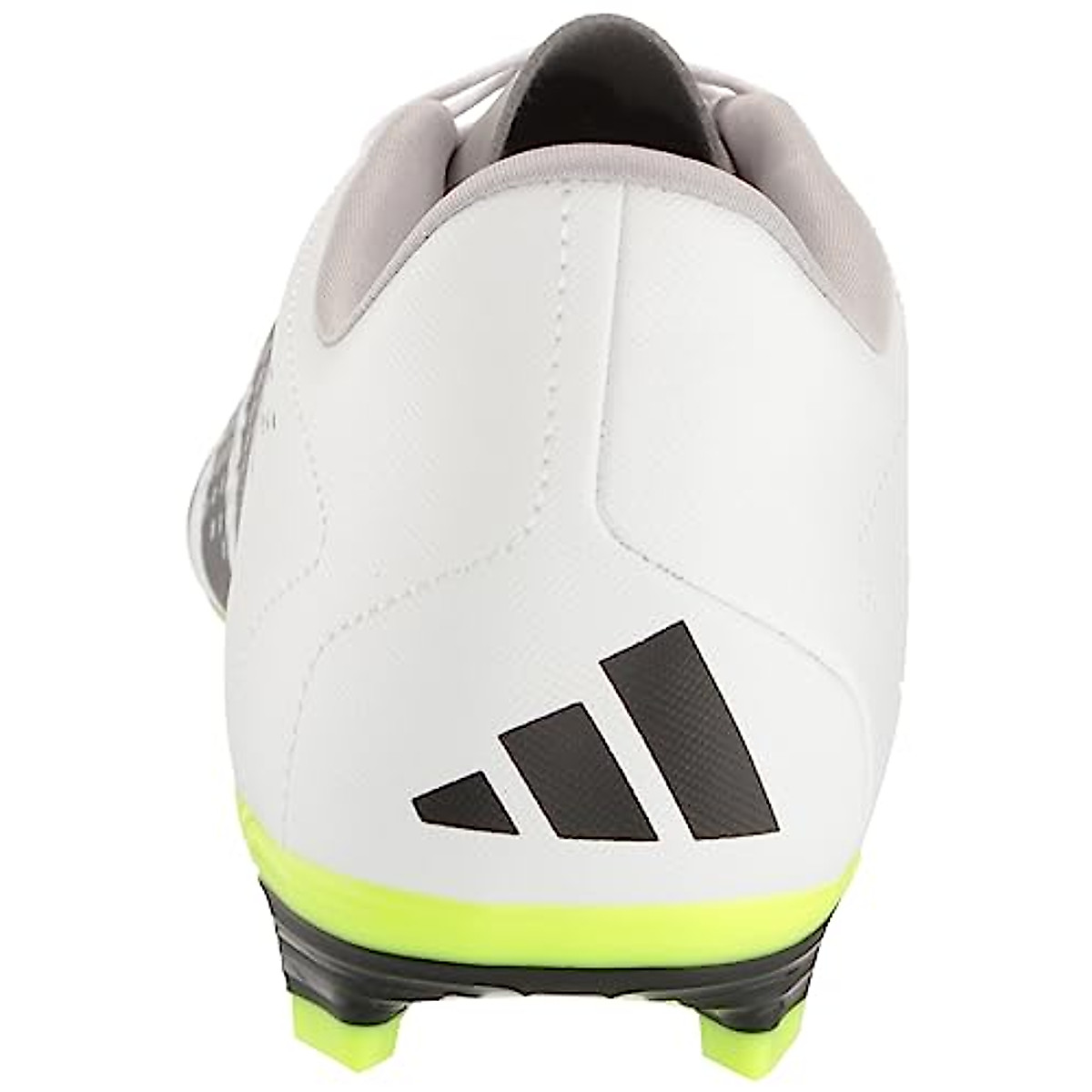 adidas Unisex Predator Accuracy.4 Firm Ground Sneaker, White/Core Black/Lucid Lemon, 10.5 US Men