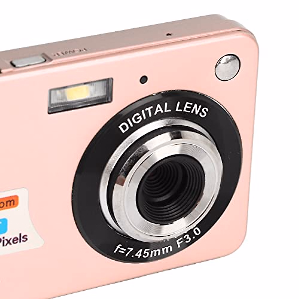 Digital Camera, 4K Antishake Vlogging Camera for Filming (Pink)