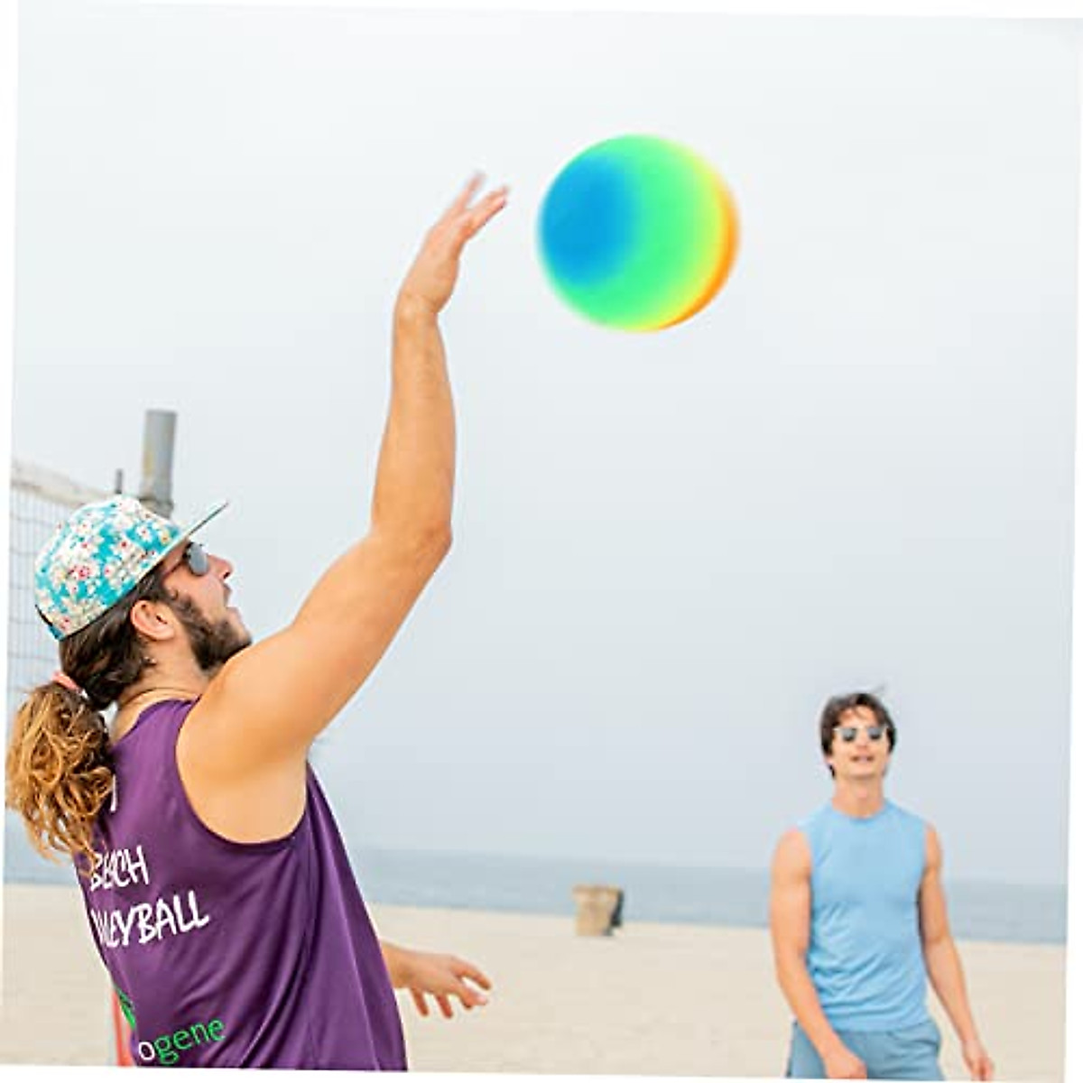 Funny Inflatable Ball Mini Sports Balls Water Balls for Kids Mini Beach Balls Kids Ball Beach Ball for Toddlers Outdoor Rainbow Ball Toy Ball Pat The Ball Child Beach Ball