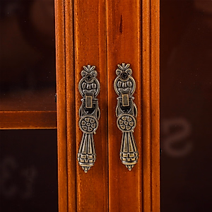 Holibanna Wood Wall Storage Cabinet Bathroom Wall Medicine Cabinet Rustic Hanging Kitchen Cabinet Wall Shelf Hanging Cupboard Pantry Storage Floating Shelf Cabinet Brown