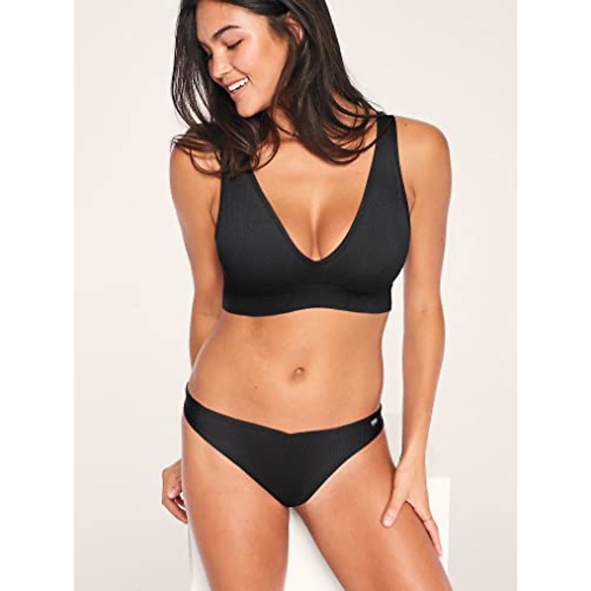 Victoria's Secret PINK Cotton Thong, 5 Pack Panties for Women (M)