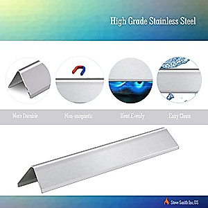 Tombili 24.5" for Weber Genesis Flavorizer Bars, Fits Genesis 300 Series E310 with Side-Mounted Control Panel Gas Grills(2007-2010).