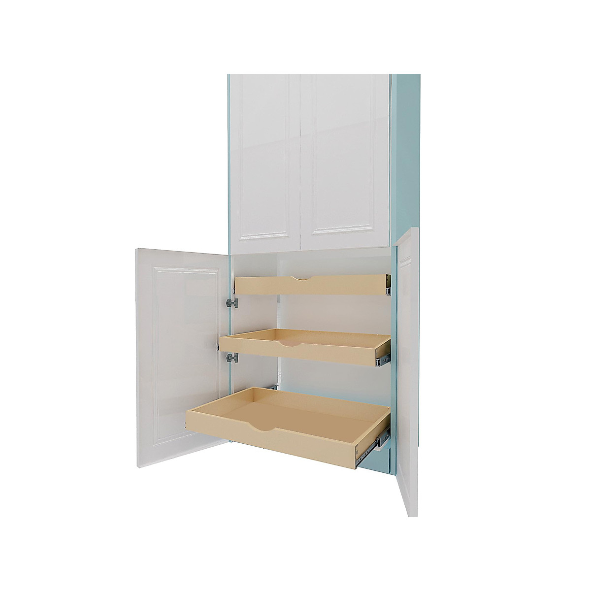 CabinetRTA DIY Slide Out Cabinet Shelf Pull-Out Wood Drawer Storage (W)24 x (D)21, Soft-Close Slide
