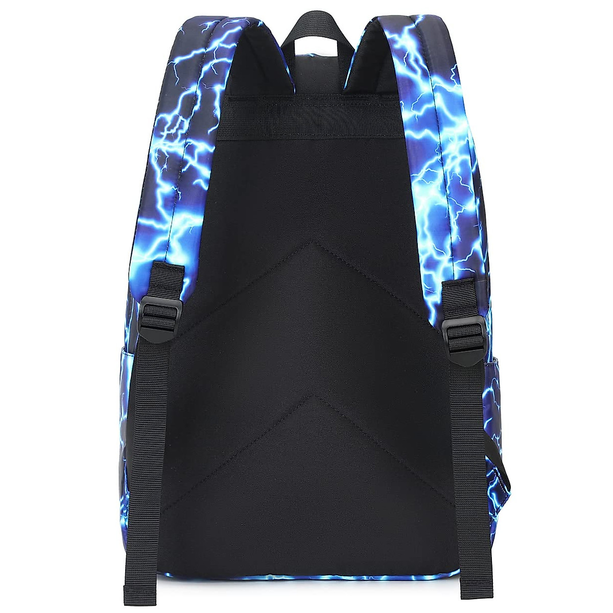 RBYGPL Backpack for Boys Elementary Bookbags Durable Lightweight Teenager Student School Bags Travel Waterproof Starry Lightning (1-Blue Lightning)
