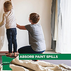 EZ Drop Painter's Canvas Fabric Drop Cloth for Painting (4 ft. x 5 ft.)