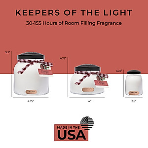 A Cheerful Giver - Candy Cane Special Edition - 34oz Papa Scented Candle Jar - Keepers of The Light - 155 Hours of Burn Time, Candles Gifts for Women